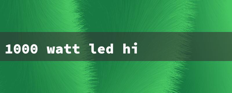 1000 watt led high bay light fixtures（LED High Bay Light） | LED light ...