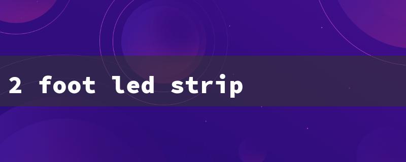 Illuminate Your Space with the Best 2 Foot LED Strip Light Fixture A ...