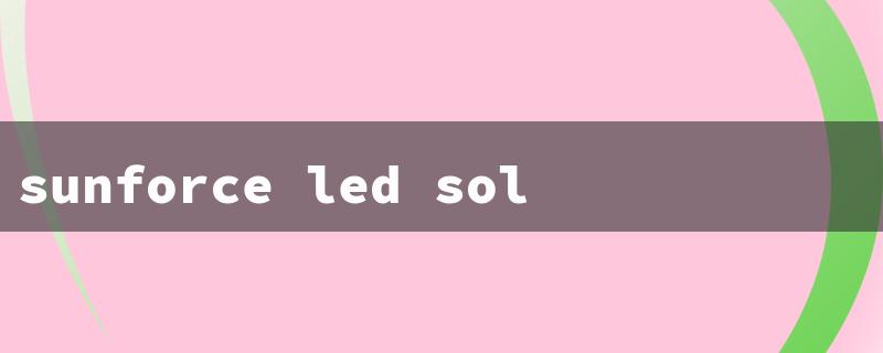 sunforce led solar string lights | LED light website