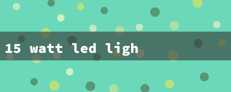 15 watt led light（15W LED Bulb Title） | LED light website