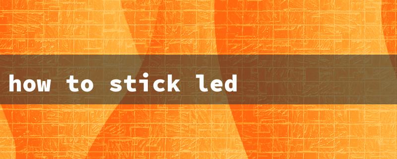 how to stick led lights on wall without adhesive（Stick LED Strip Lights ...