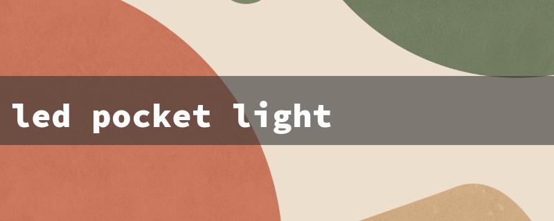 led pocket lights | LED light website