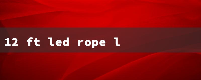 12 ft led rope light（12ft LED Rope Light） | LED light website